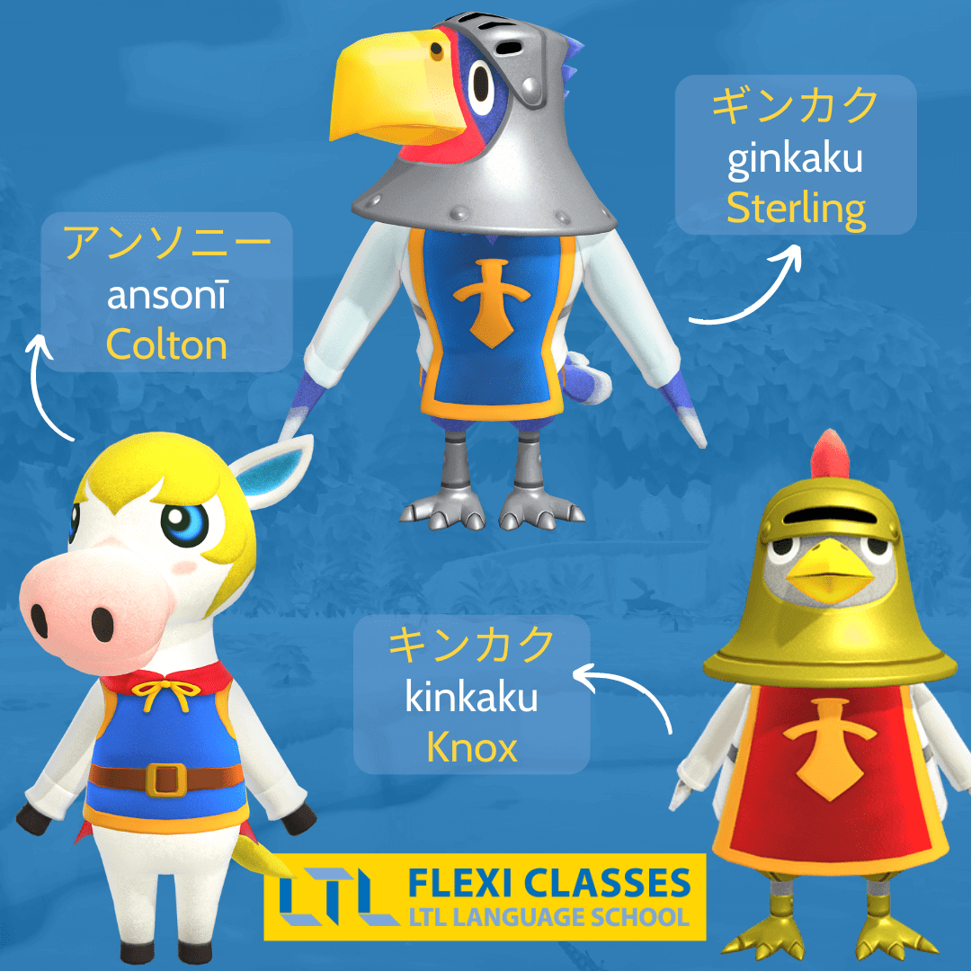 Animal Crossing in Japanese // Villagers, Characters, Tools & More