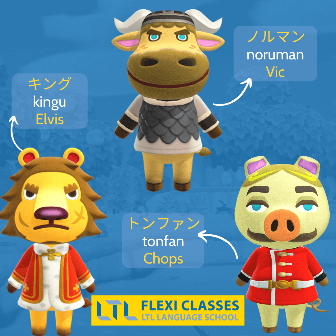 Animal Crossing in Japanese // Villagers, Characters, Tools & More