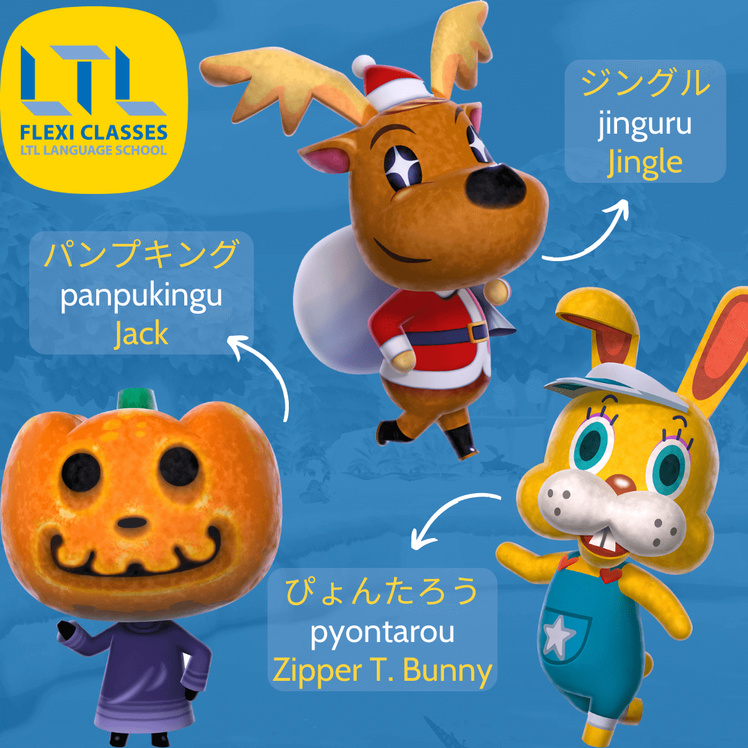 Animal Crossing in Japanese // Villagers, Characters, Tools & More